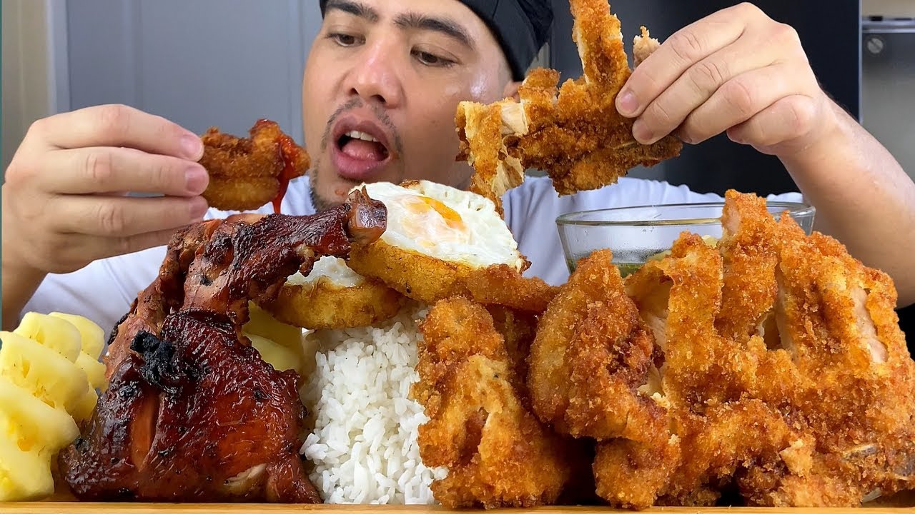 CHICKEN INASAL AT PORKCHOP | FILIPINO FOOD | MUKBANG PHILIPPINES - YouTube