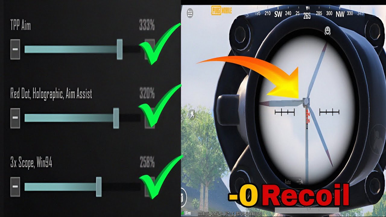BEST SENSITIVITY SETTING 2024 | ZERO RECOIL SENSITIVITY | PUBG MOBILE ...