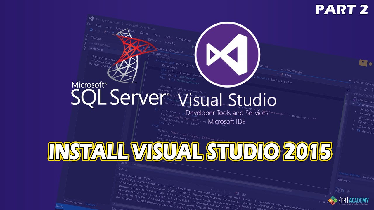 VB.NET Part 2 - Cara Install Editor Visual Studio 2015 di Windows 10 ...