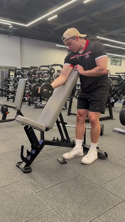 Exercise Tutorial - Unilateral Dumbbell Preacher Curl #biceps #muscle #musclebuilding #gym # ...
