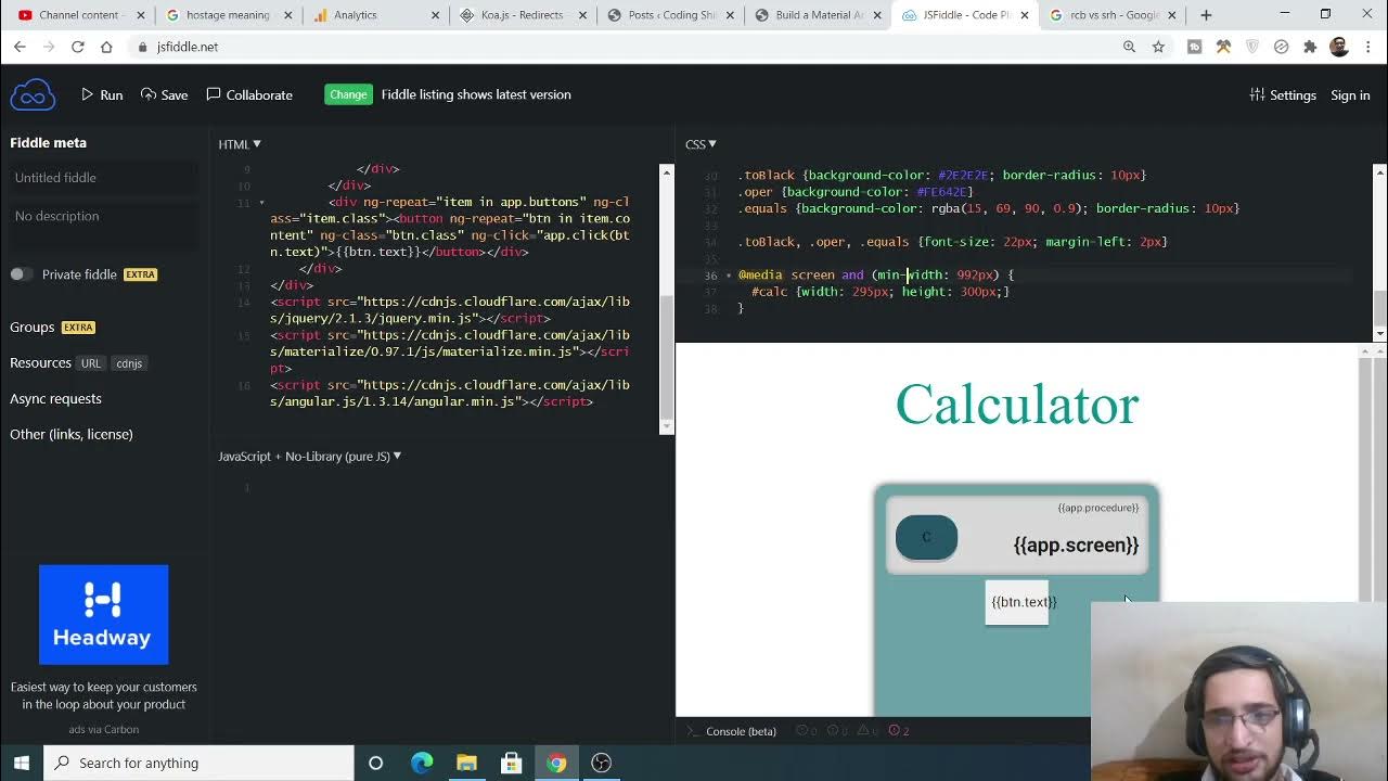 Build a Material Angular Arithmetic Calculator Web App Using ...