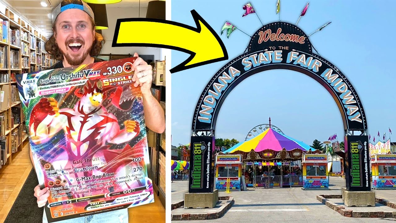 SECRET REVEALED - Hidden Pokemon Cards at the Indiana State Fair! - YouTube