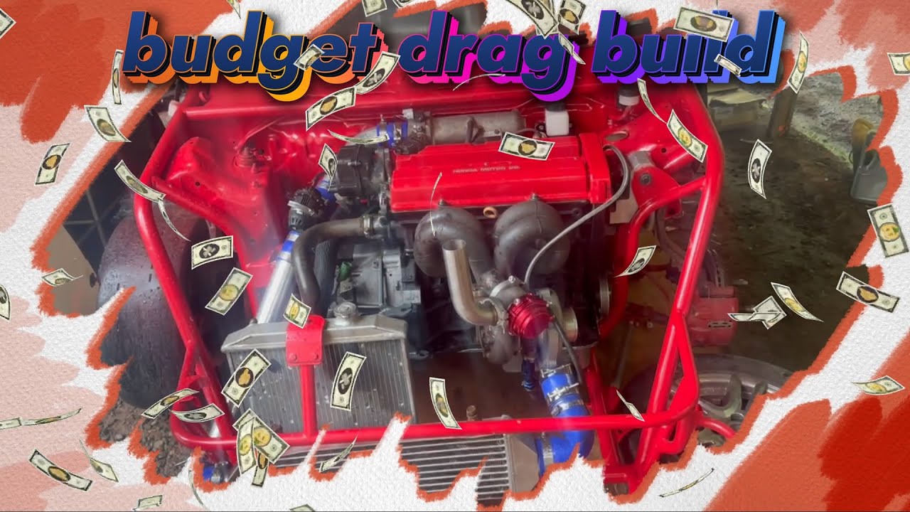 Budget Drag Build Turbo HONDA CRX - YouTube