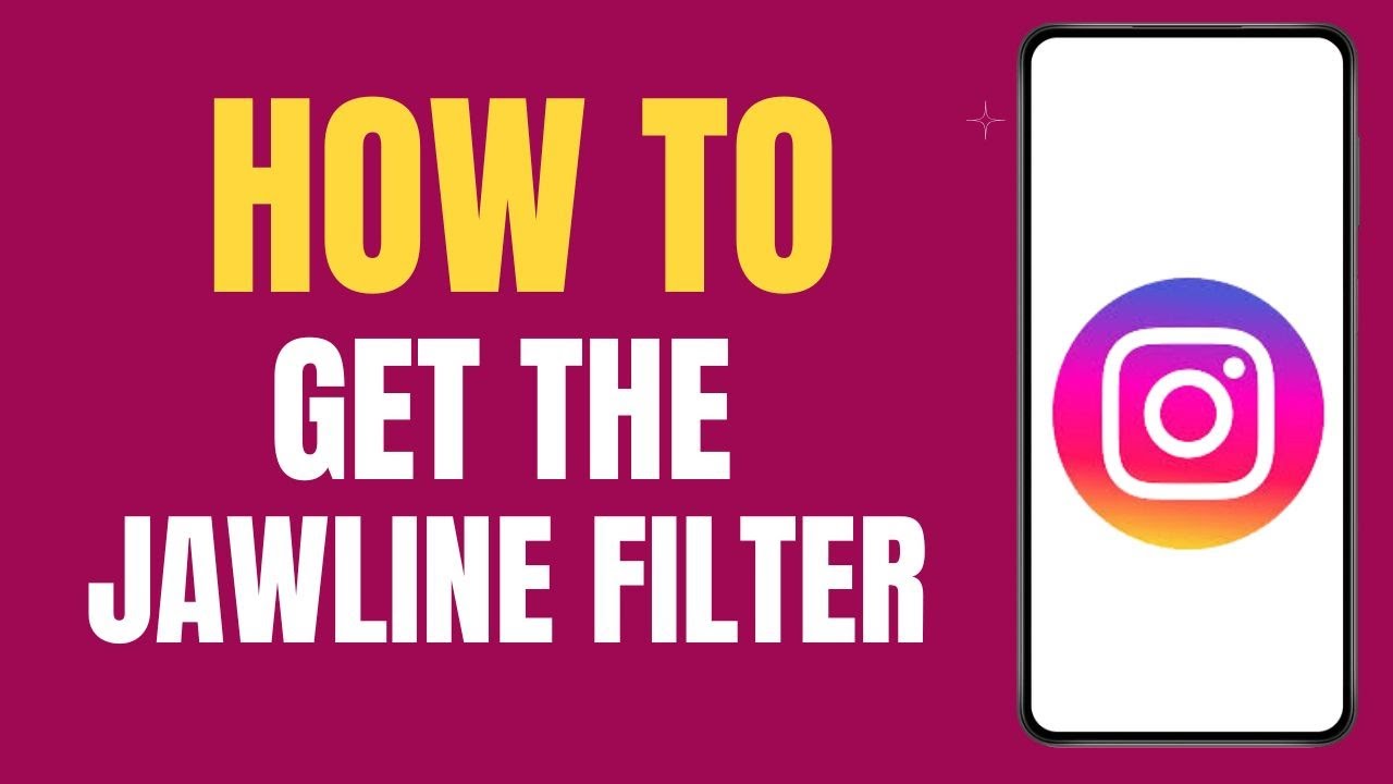How to get the Jawline filter on Instagram ? - YouTube