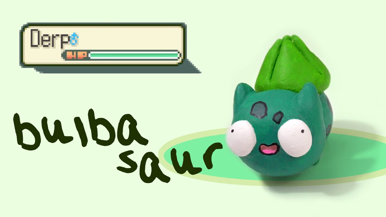 Derpy Bulbasaur | Pokemon | Clay Crafts - YouTube