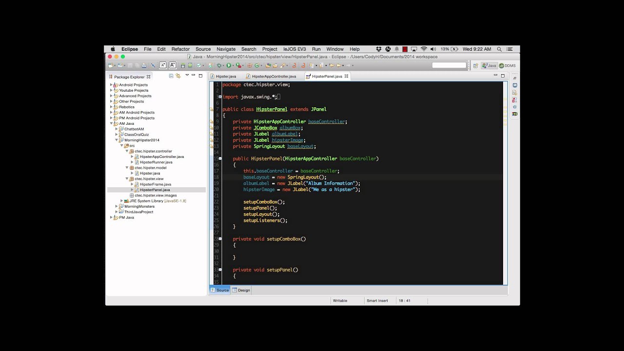 Hipster Code - Java part one - YouTube