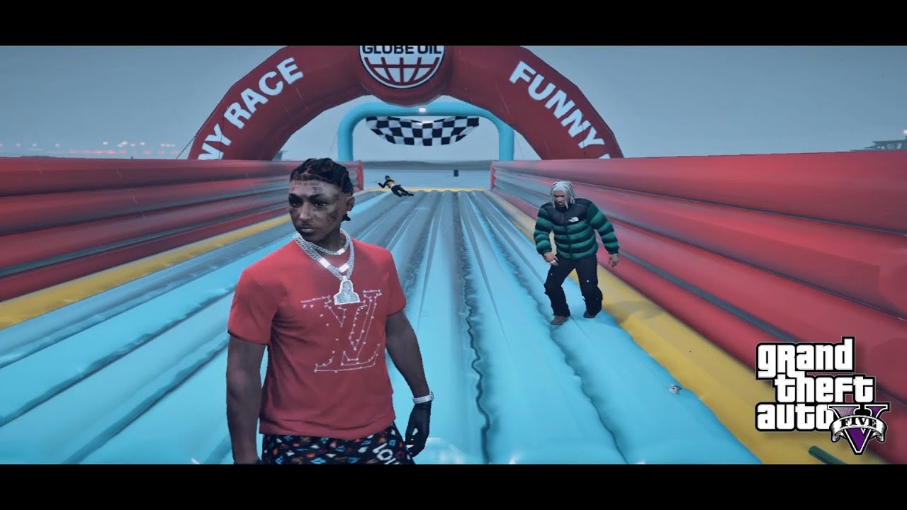 New Beach Racing Slip & Slide In GTA 5 RP (FiveM) | Funny GTA 5 Racing ...