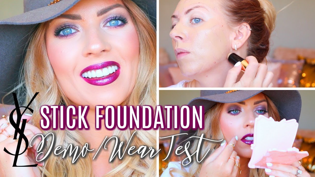 YSL STICK FOUNDATION Demo/Wear Test (oily skin) & Cool Toned Fall ...