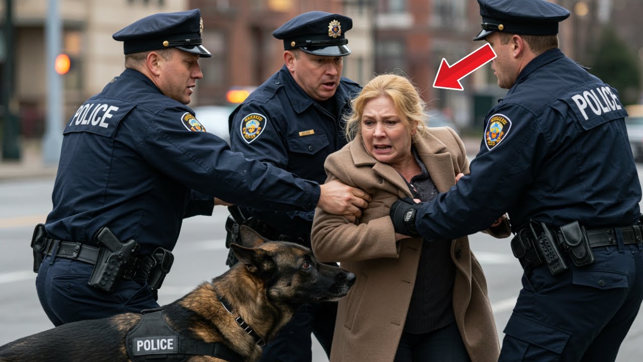 Police surround a panicked woman in the street — but the K9 senses ...