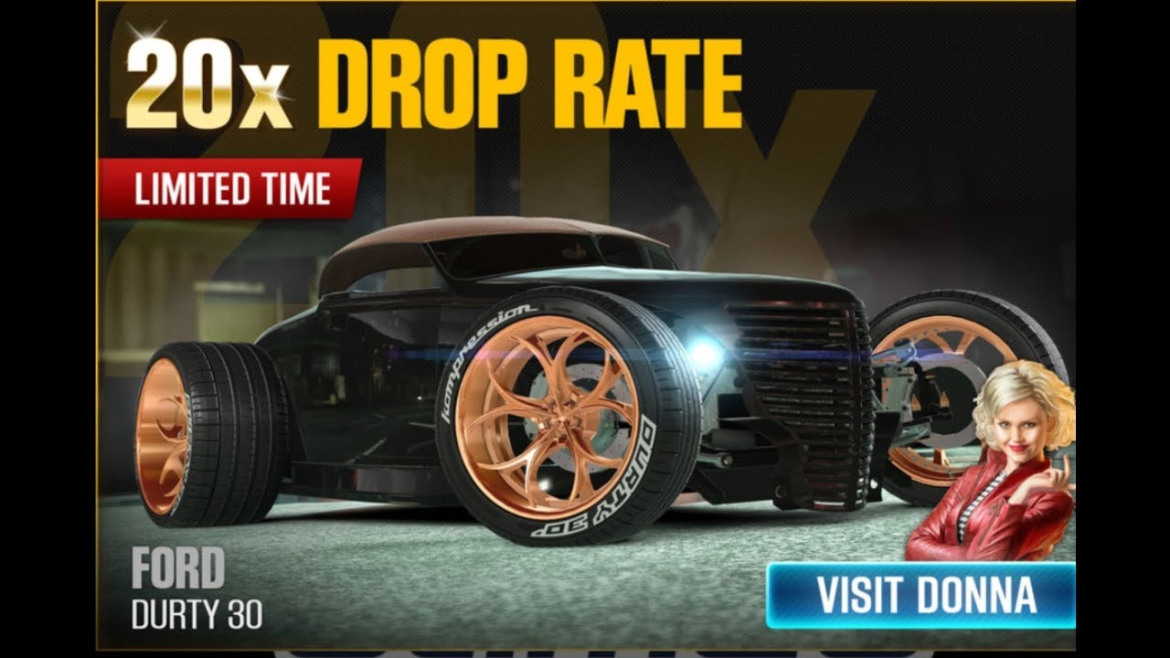 CSR2 WIN Ford Durty 30 5* T5 gold crates 20x chance - YouTube