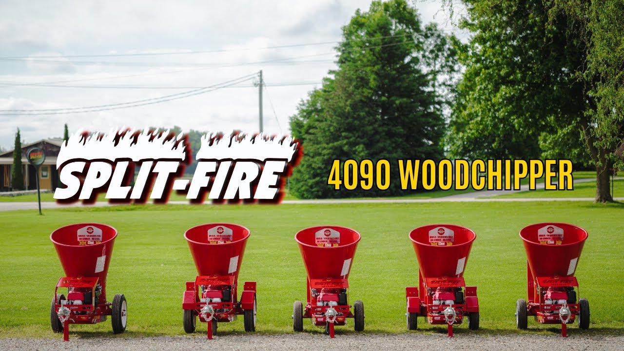 Pruning & Chipping with the Split-Fire 4090 wood chipper - YouTube