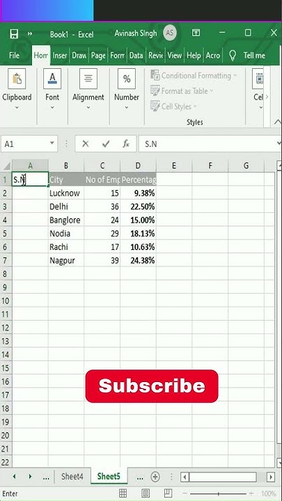 How To Insert Alternate Rows In Existing Data Of Excel Youtube