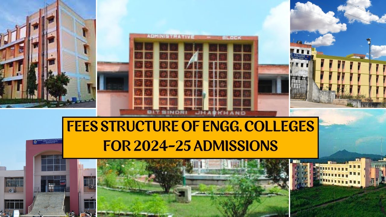 FEE STRUCTURE OF ENGG. COLLEGES FOR 2024-25 ACADEMIC CALENDAR IN ...