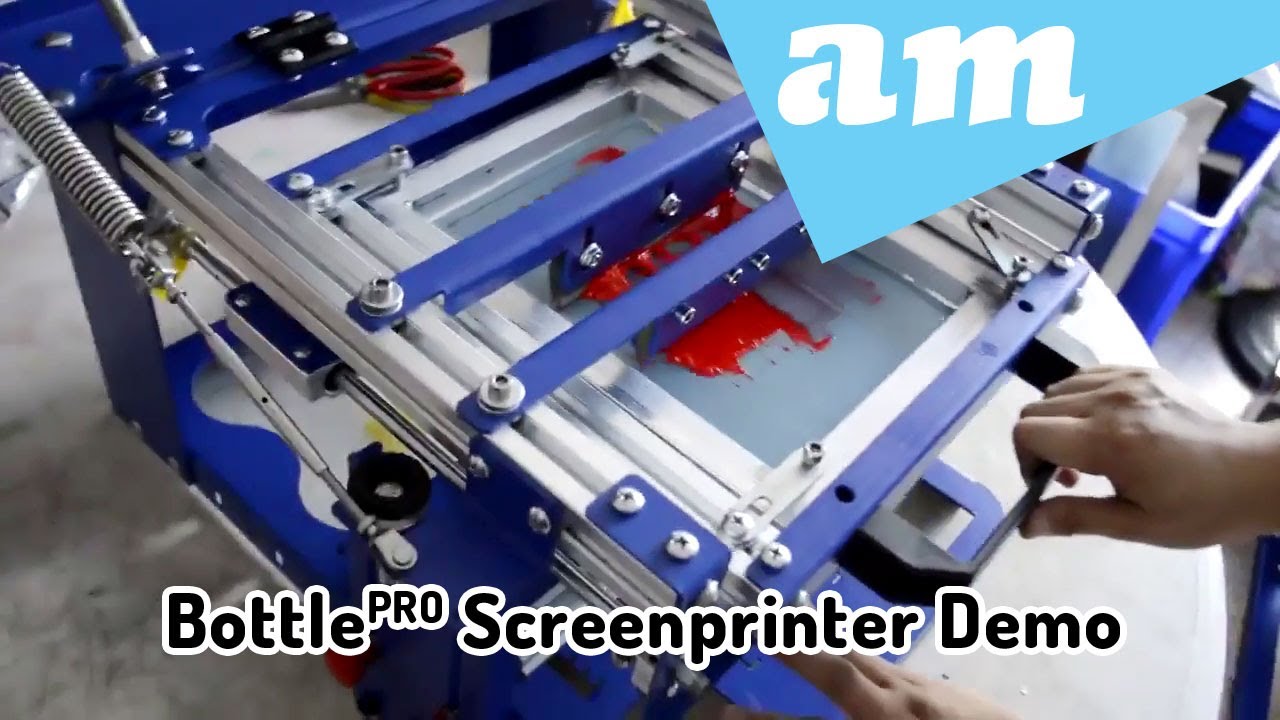 ScreenMaster Bottle-PRO Screen Printer Demonstration and Basic ...