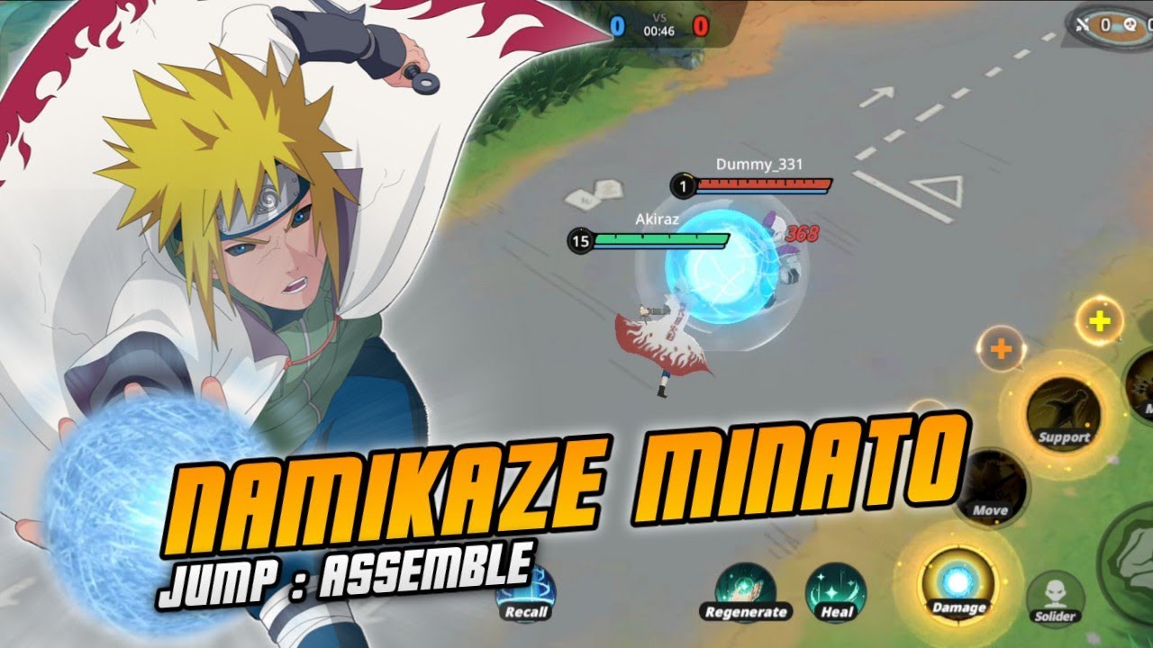 JUMP : ASSEMBLE | NAMIKAZE MINATO SKILL - YouTube