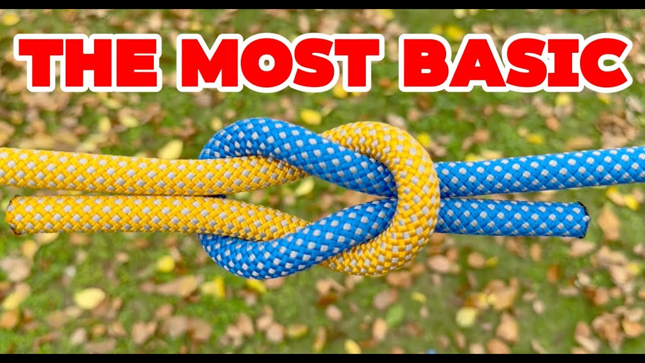 World’s Most Basic Knot ? 3 Great Ways To Tie. Square Knot - YouTube