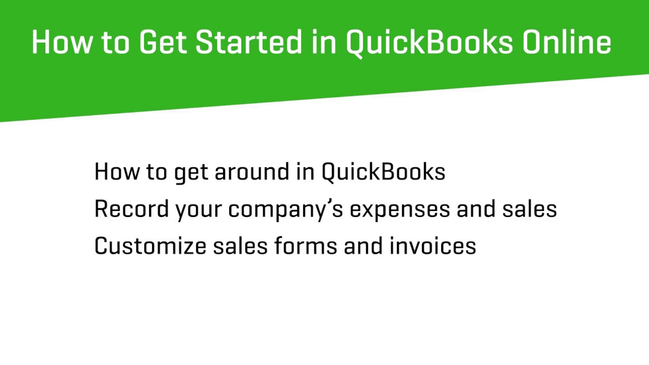 How to Get Started in QuickBooks Online - YouTube