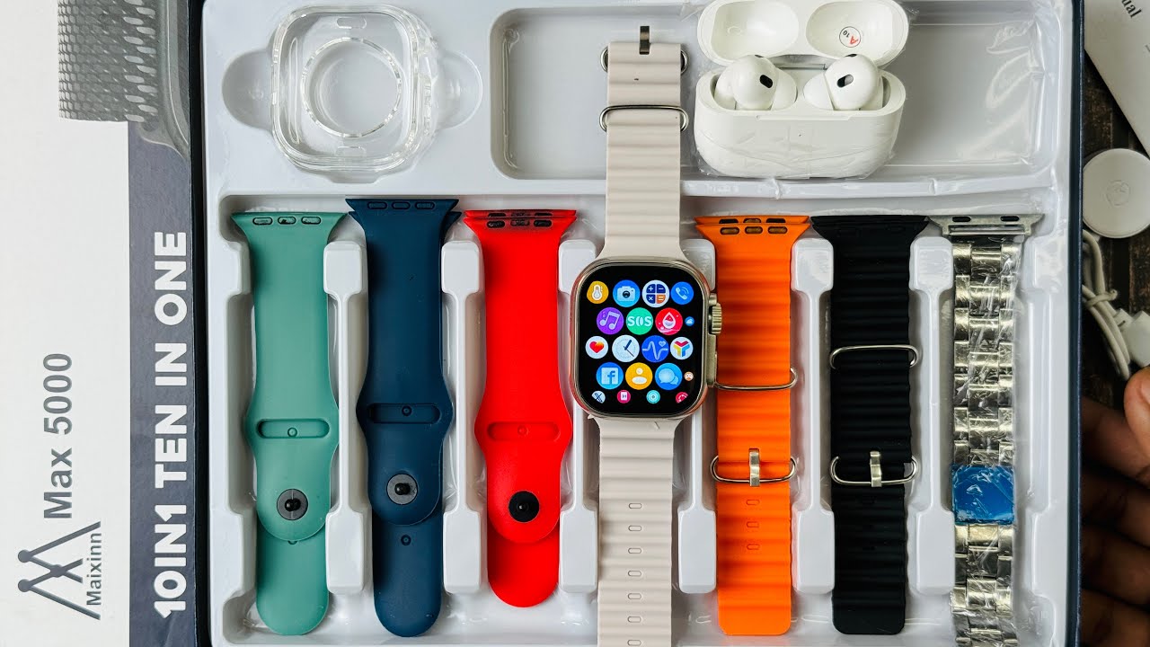 New MAX 5000 Series 10 Smart Watch with BIG 2.1 inch Infinity display ...