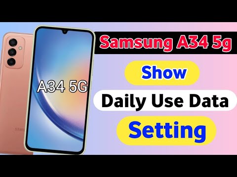 How to show daily use data in samsung a34 5g/Samsung a34 me show daily data information ...