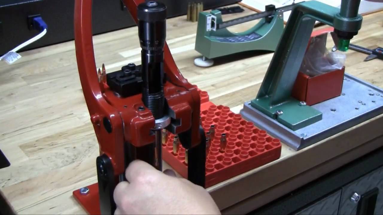 Seating .223 bullets on a Forster press - YouTube