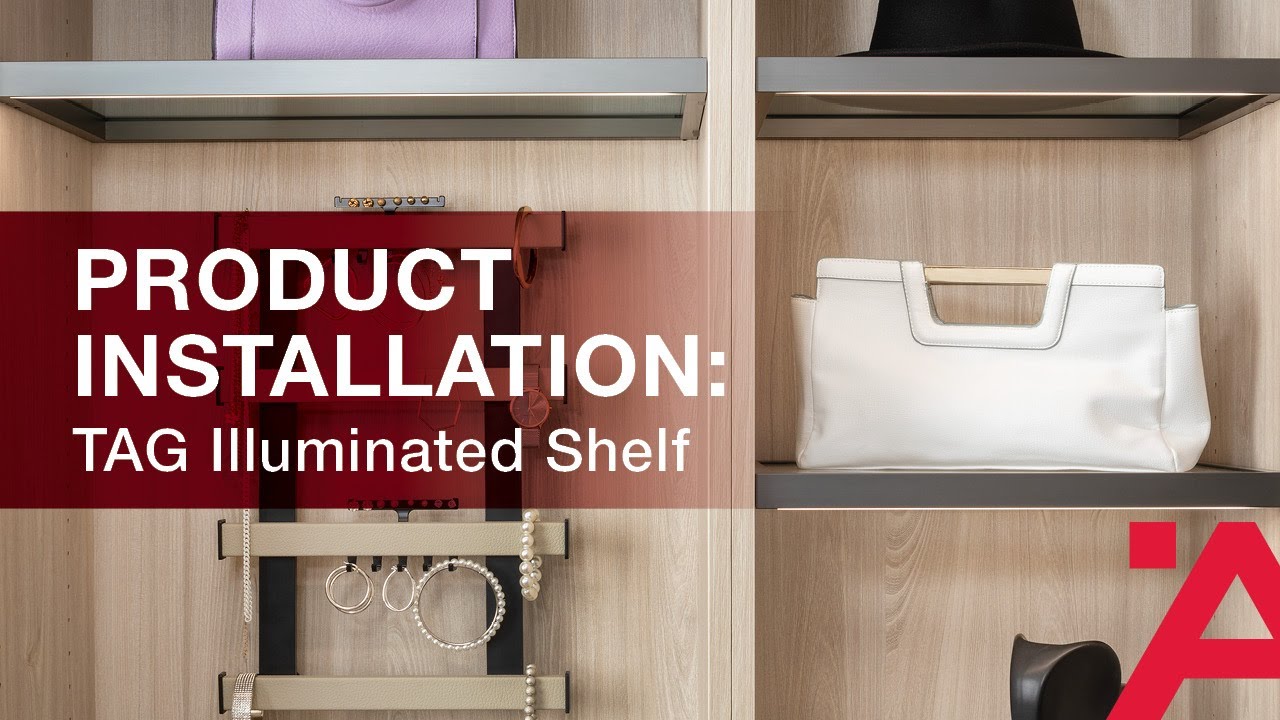 Product Installation: TAG Hardware Illuminated Shelf from Häfele - YouTube