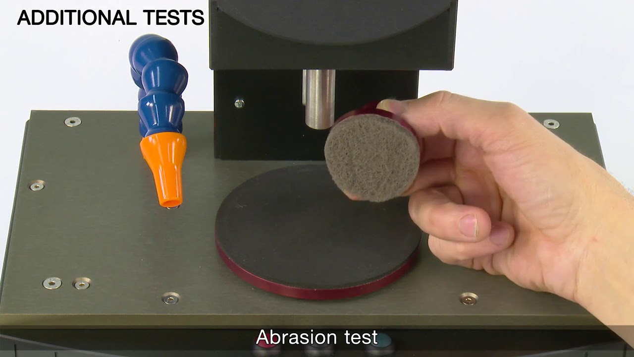 Rub and Abrasion Tester HANATEK RT4 - YouTube