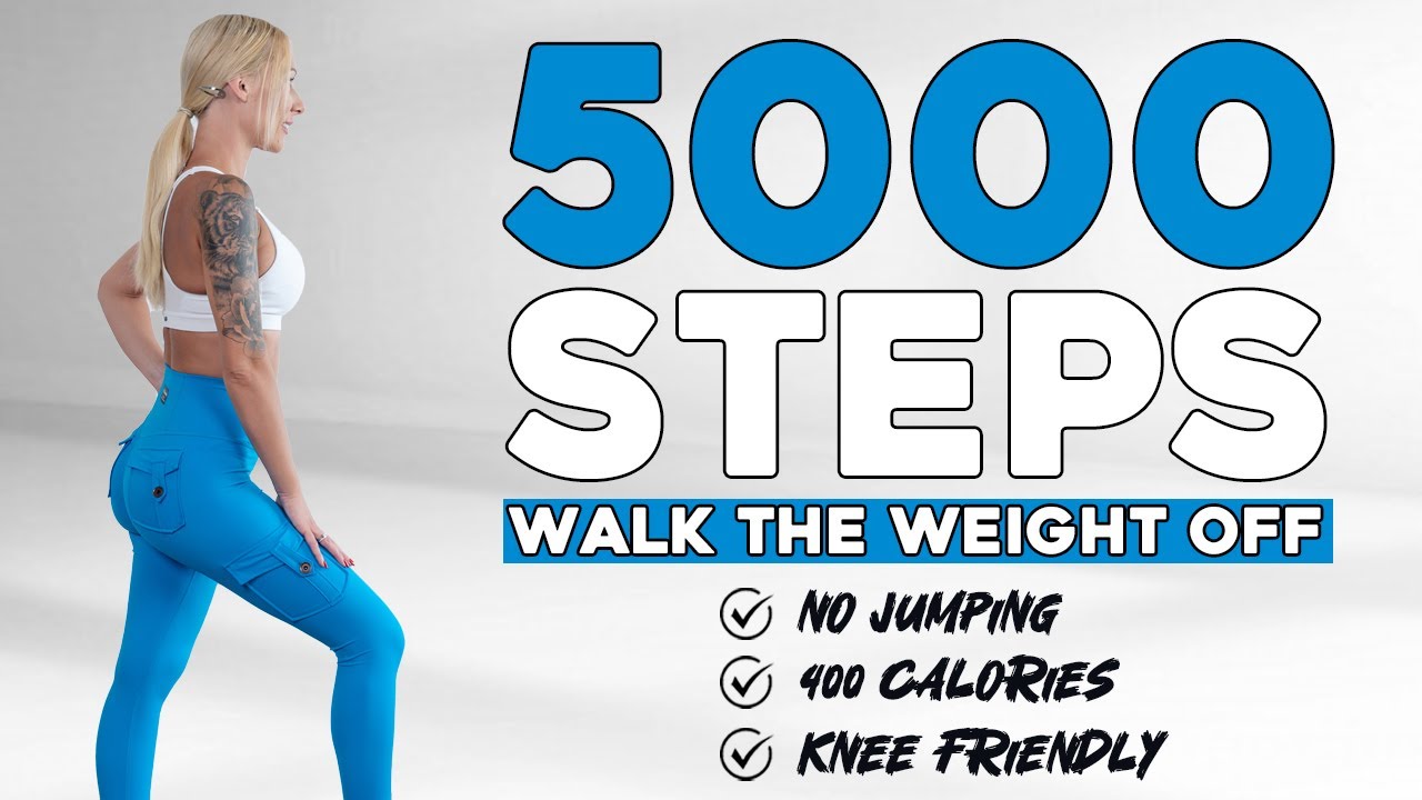 5000 STEPS IN 30 MIN WALKING WORKOUT AT HOME | Calorie Burning Super ...