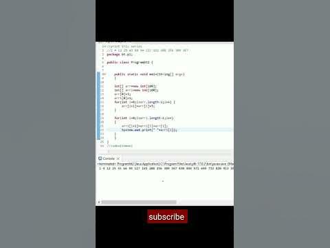 1 ,4 ,12 ,25 ,43,66 print this series in Java #code #java #programming #developers #shortsvideo ...