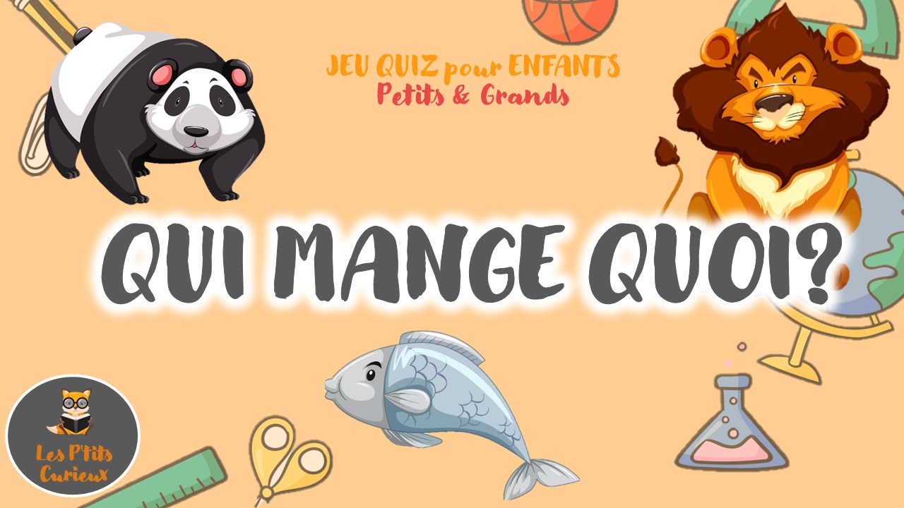 QUI MANGE QUOI 🐹🥕Jeu éducatif pour les petits ️ Maternelle 2-5 ans ...