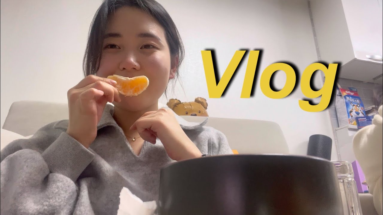 Vlog L 일상 브이로그인데 계속 먹는ㅣ주인장생일인데 술을 곁들인ㅣ던스트가디건언박싱ㅣ친구네집들이ㅣ호텔827접시ㅣ군포해물탕ㅣ