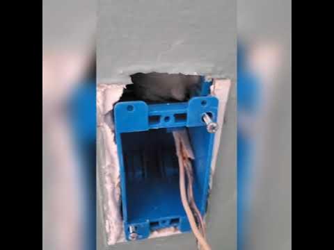 Replacing a Loose or Broken Electrical Outlet Box - YouTube