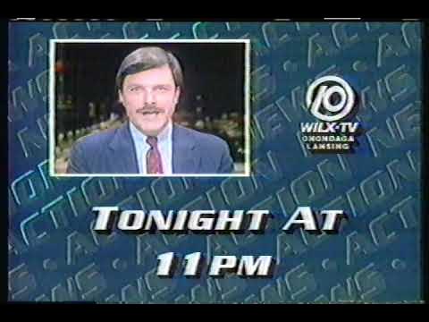 WILX TV 10 News at 11 promo 1986 - YouTube