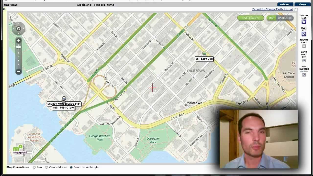 Map View - GPS Fleet Tracking Devices - YouTube