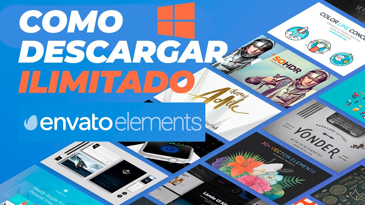 Como descargar Ilimitado de Envato Elements | TUTORIAL WINDOWS - YouTube