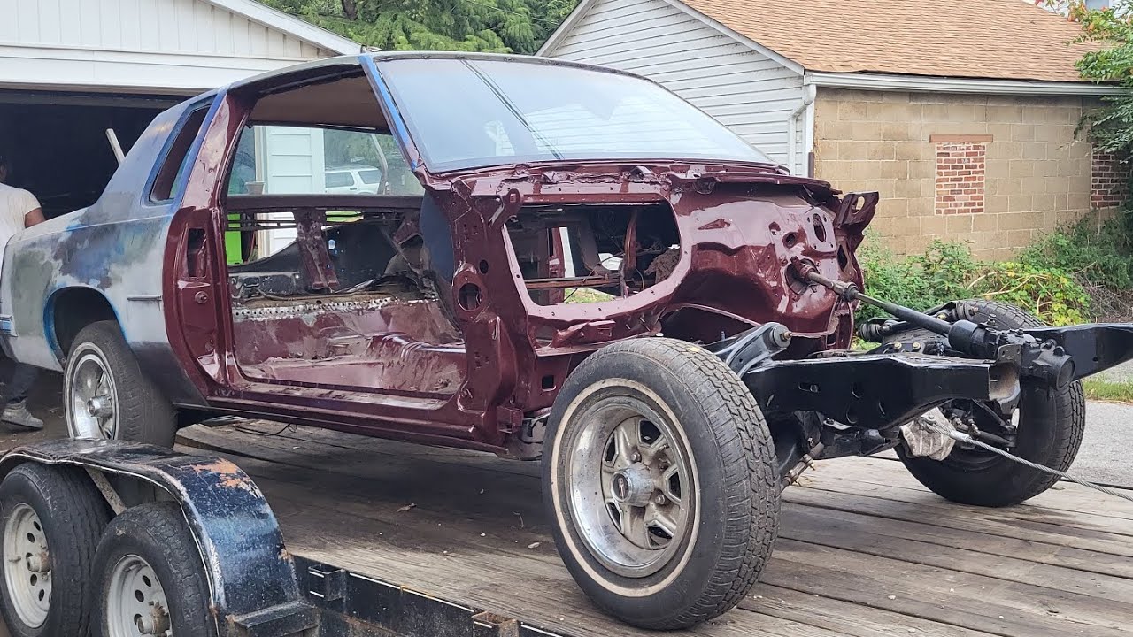 Cutlass Frame getting boxed,braced and new body bushing washers welded ...