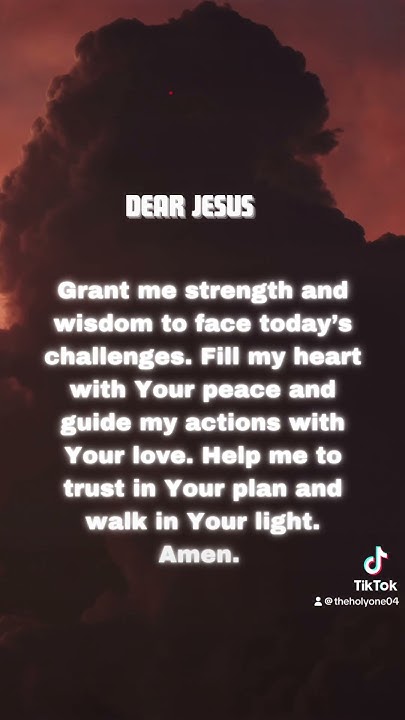 Dear Jesus, Fill My Heart With Your Peace 🏽 And Love!! #holyspirit # ...