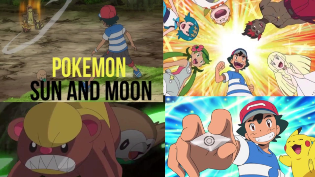 Pokemon Sun and Moon anime review ep Ash's first trial - YouTube
