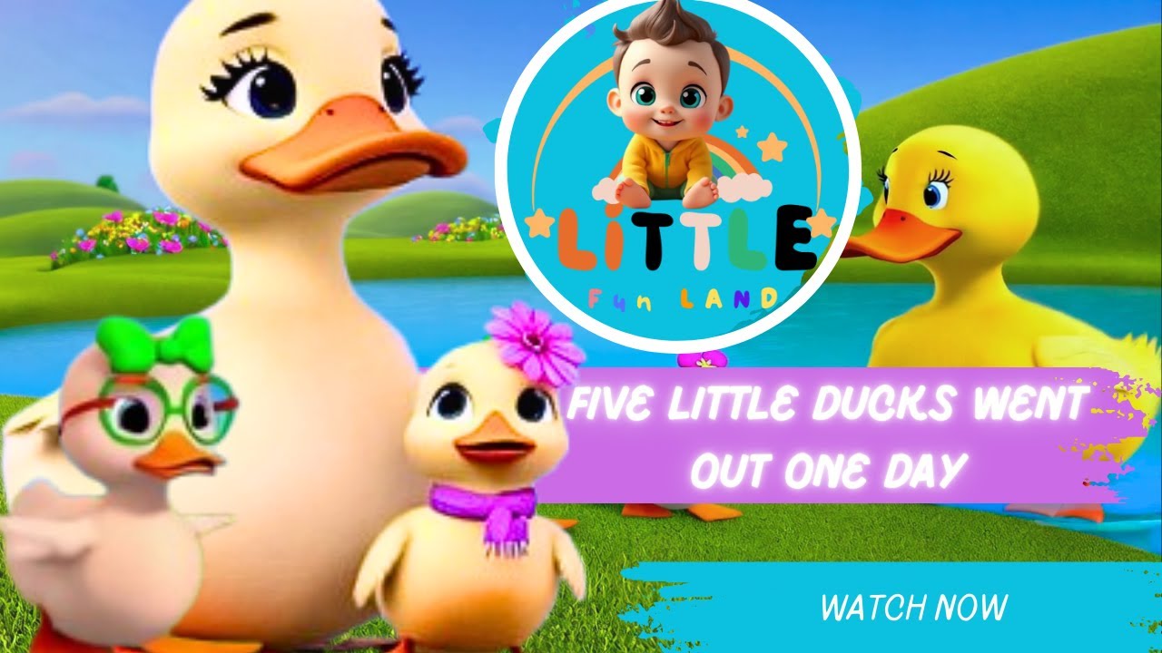 5 Little Ducks Song | Nursery Rhymes & Kids Songs#littlefunland # ...