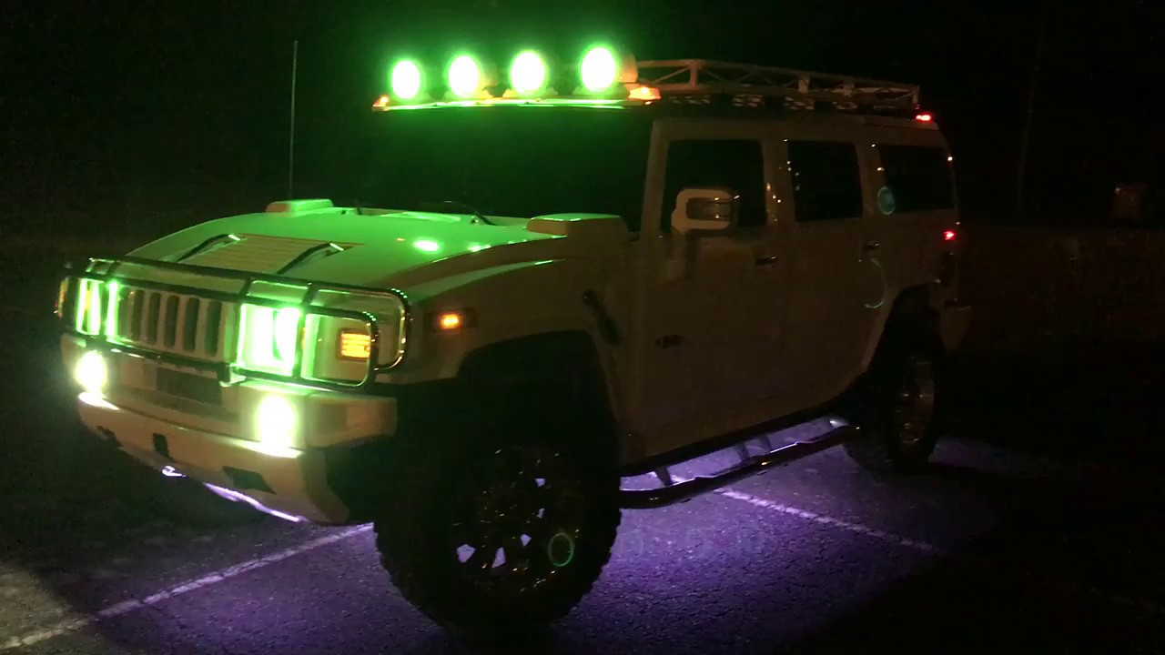 H2 Hummer LED Underglow Lighting - YouTube