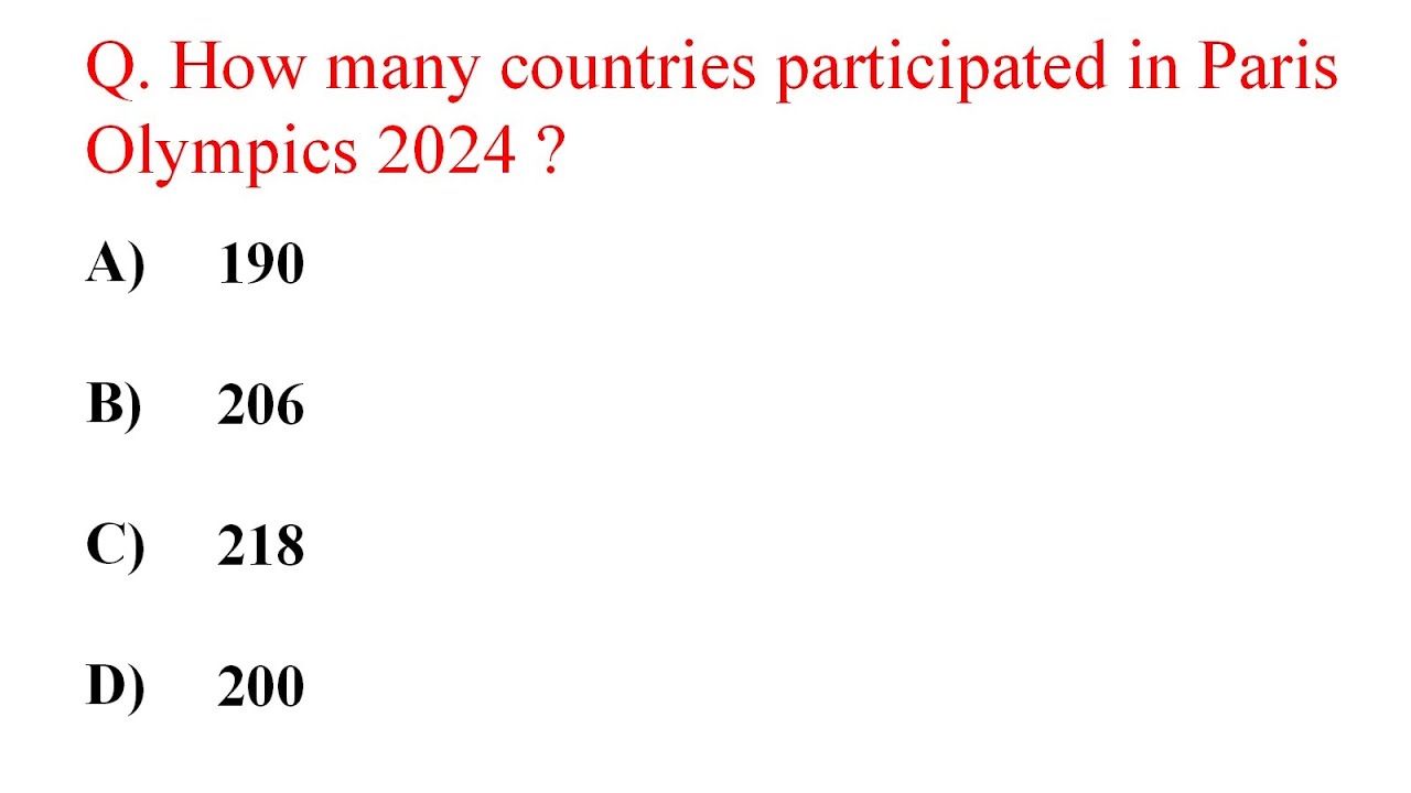 Important General Knowledge Question and Answer 2024 in english ...