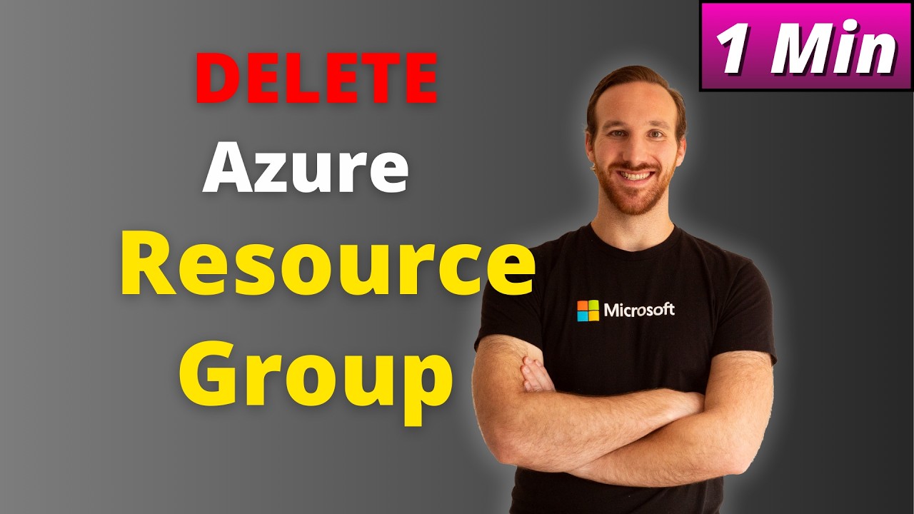 Azure: How to delete a Resource Group | 1 minute demo - YouTube