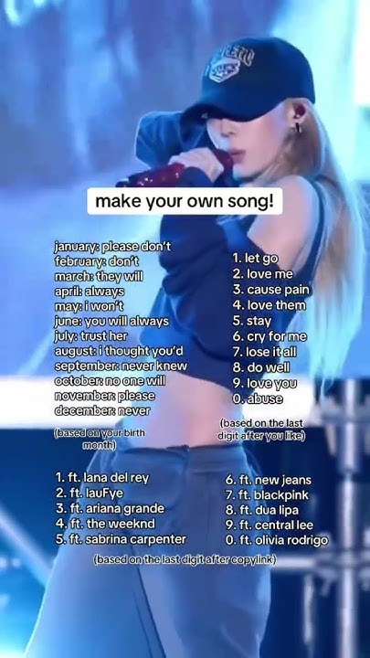 make your own song! - YouTube