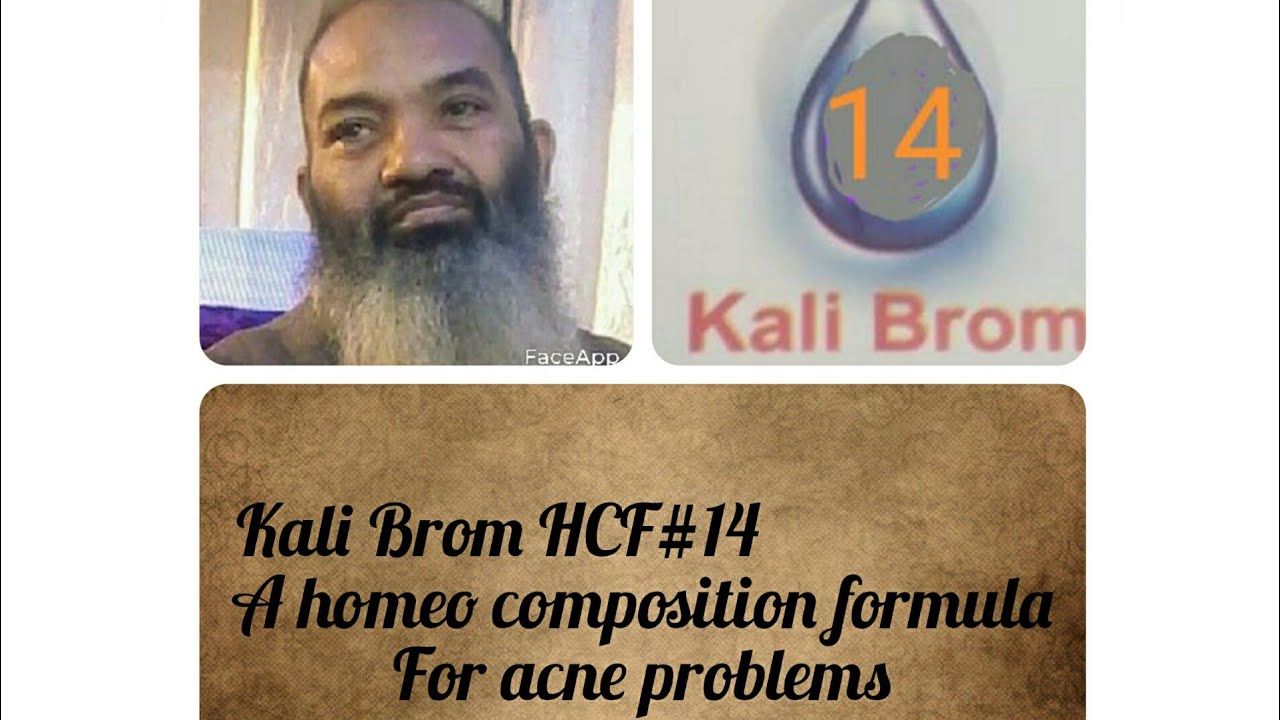 Kali Brom Drops for acne problems HCF#14 | مںہاسی کے مسائل کے لئے Kali ...