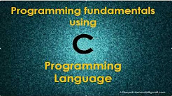 Arabic C programming tutorials - YouTube