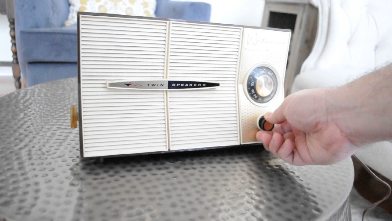 1960 Westinghouse Tube Radio (Twin Speaker - FM Only Radio) - YouTube