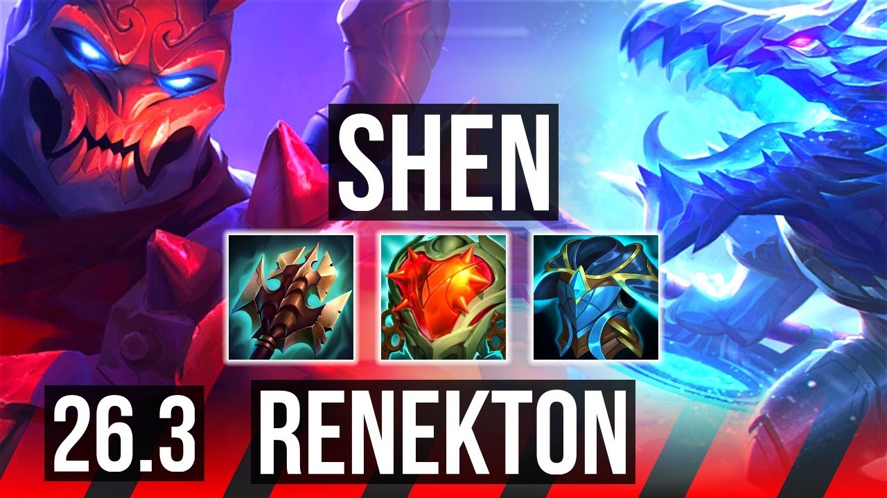 SHEN vs RENEKTON (TOP) | Good KDA: 10/1/8, 35K damage | EUW Master | 26 ...
