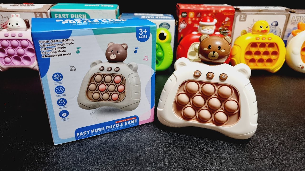 2 Minutes Satisfying with Unboxing New Push Pop It Eletrônico Fidget ...