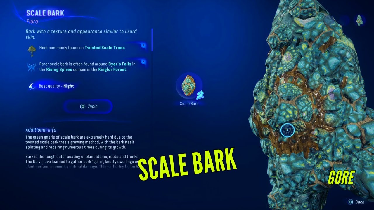 Where to find Scale Bark Avatar Frontiers of Pandora - YouTube