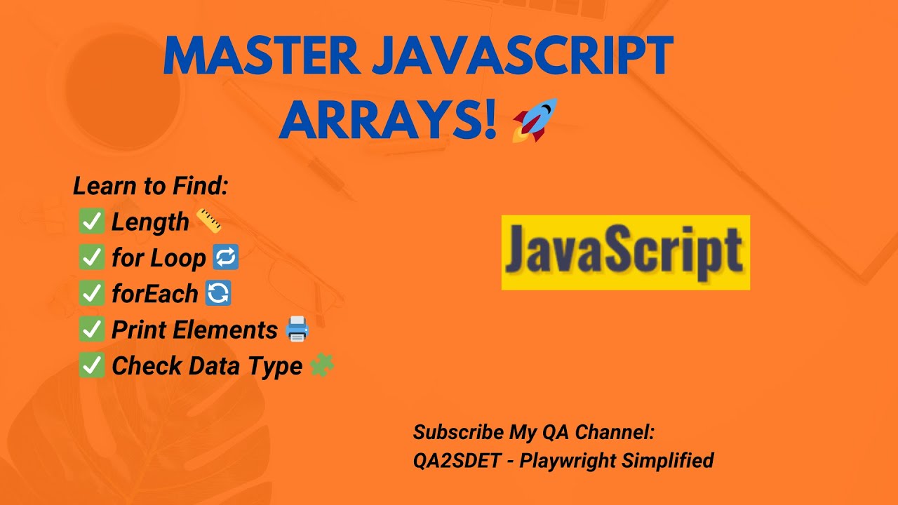 How to find Array's Length, for Loop, for Each, Print Array & Data Type ? - YouTube
