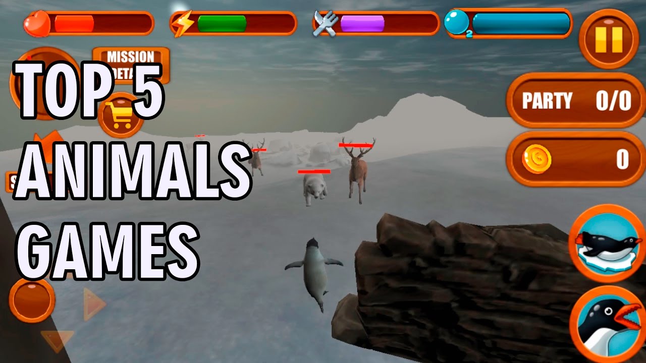 TOP 5 ANIMALS GAMES for Android/iOS in 2016/2017 | High Graphics - YouTube